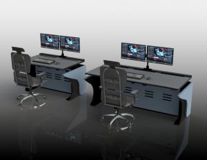 The Summit Adjustable Height Blade Console Furniture Gallery by Inracks